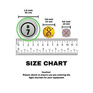 MR CHIPS Professional 1.57” (40 mm) White Double Number Bingo Balls - Ping Pong Style for Manual Cage Only