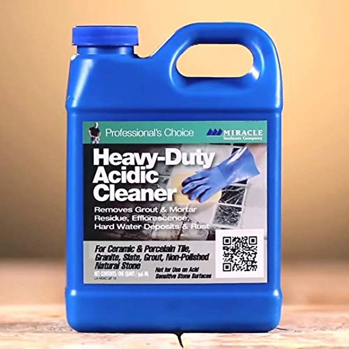 Miracle Sealants HDAC6QT Heavy Duty Acid Cleaner, 32 Fl Oz (Pack of 1), Clear