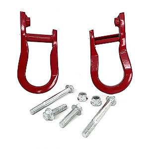 Red Tow Hooks Pair Compatible with 2007-2019 Chevy Silverado tow hooks GMC Sierra 1500 Recovery Hooks Replaces OE# 84192871