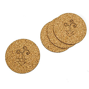 ECODESIGN-US Beer Glass Belgian Style Stemmed Tulip - 16 oz Lambic Beer Glasses - set of 4 w/coasters