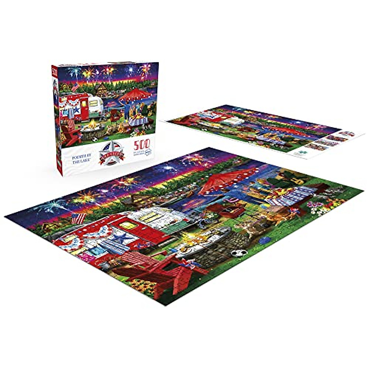 Buffalo Games - Fourth by The Lake - 500 Piece Jigsaw Puzzle