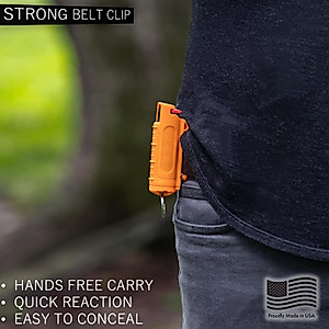 Police Magnum Pepper Spray Keychain Bulk Set- Tactical Self Defense Maximum Strength OC- Safety Key Chains for Women & Men - Made in The USA-7 Pack Rainbow INJ