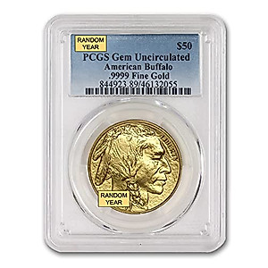 2006 - Present (Random Year) 1 oz American Gold Buffalo Coin Gem Uncirculated 24K $50 PCGS GEMUNC