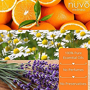 NUVO WELLNESS Pillow Spray for Kids - Room, Linen & Deep Sleep Spray Made with Therapeutic Essential Oils - Lavender, Chamomile & Orange Blend - (3.3oz)