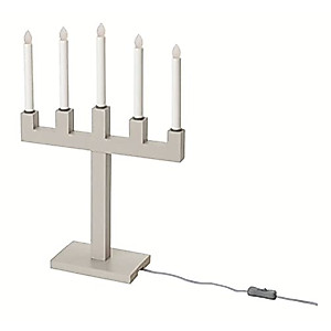 IKEA FULLTALIG Candlestick, set of 3 Powder Coating Black Aluminum Candlestick Holder for taper candles, Table Romantic for Wedding, Birthday, Dinner Home & Bar Decorative (No LED Candle Included)