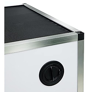 Large Reptile Terrarium Habitat Tank 48''x24''x24'' for Bearded Dragon Gecko Lizard Snake, PVC Enclosure 120 Gallon Wide Breeding Lounge Vivarium Area with Sliding Doors Lock Crawling Pet-White