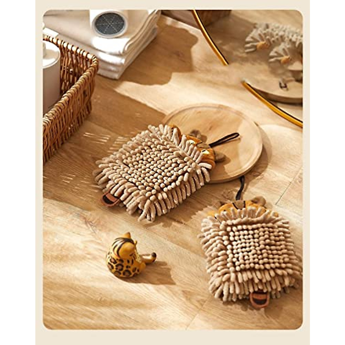 2Pcs Hand Towels for Bathroom Kitchen,Cute Cat Quick-Dry Hanging Hand Towels Decorative for Bathroom Face Towels,