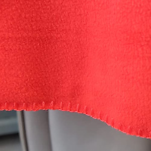 Ngawari Fleece Throw Blanket Lightweight Soft Warm Cozy Pet Blanket (Red, 50 * 60 Inch)