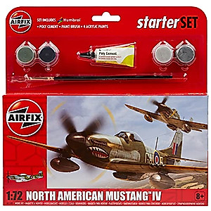 Airfix 1:72 North American Mustang IV Starter Set (A55107)