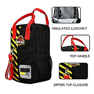 Jurassic Park Top Handle 9" Insulated Lunch Bag