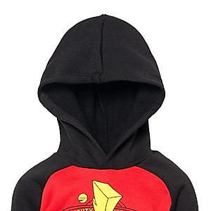 Power Rangers Black Ranger Yellow Ranger Blue Ranger Little Boys Fleece Pullover Hoodie Pants Red/Black 7-8