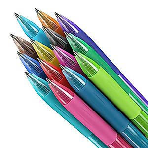 ARTEZA Colored Gel Pens, Pack of 14, Unique Vibrant Colors, Fine 0.7 mm Tip, Retractable, Art Supplies for Journaling, Drawing, Doodling, and Notetaking