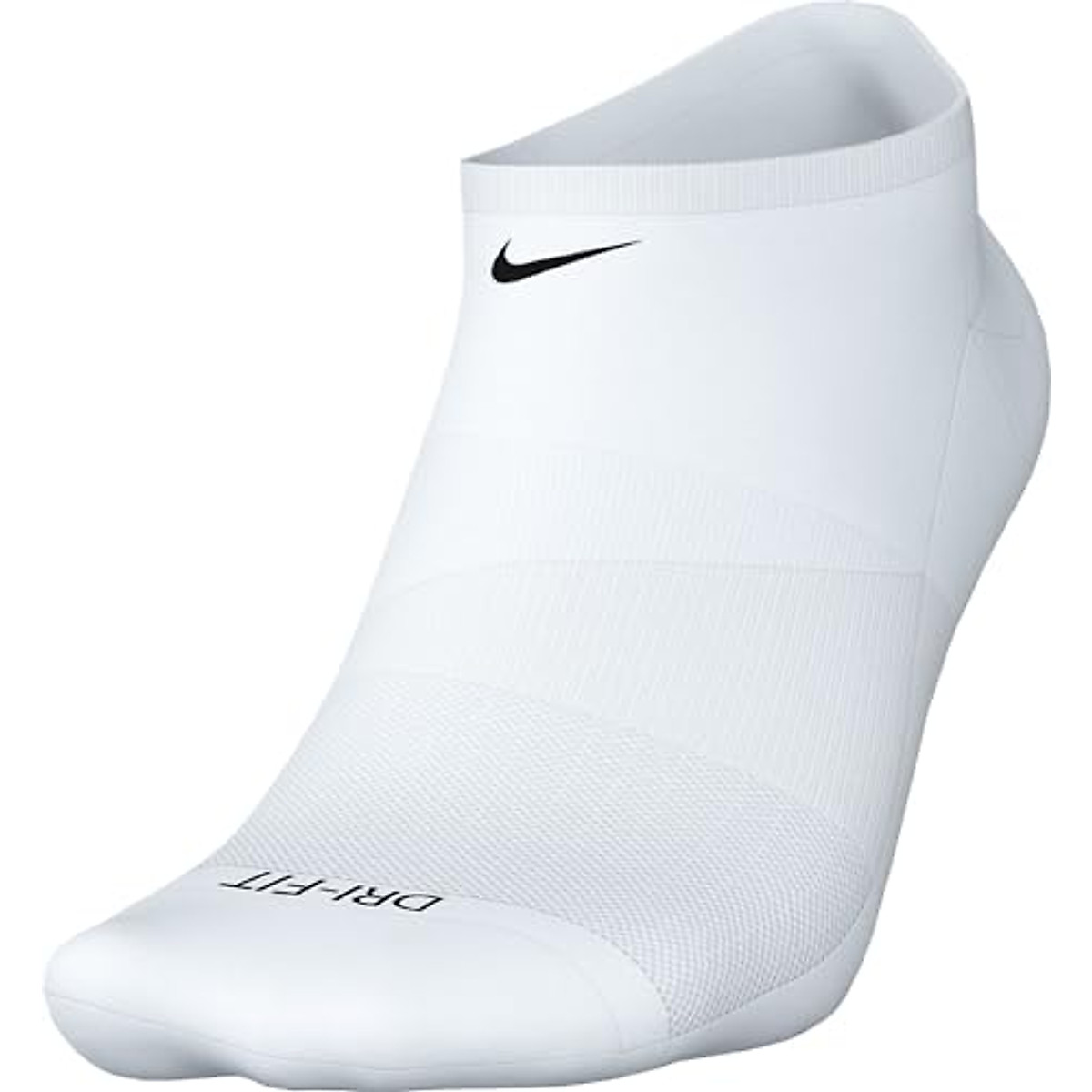 Nike Everyday Plus Cushion No Show Socks 3-Pair Pack White/Black XL (US Men's Shoe 12-15)