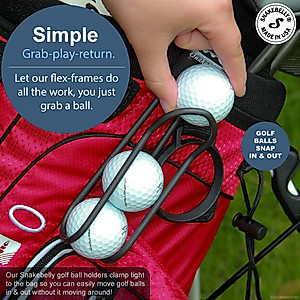 Golf Ball Holder - Pro with Quick-Draw Release (Black)
