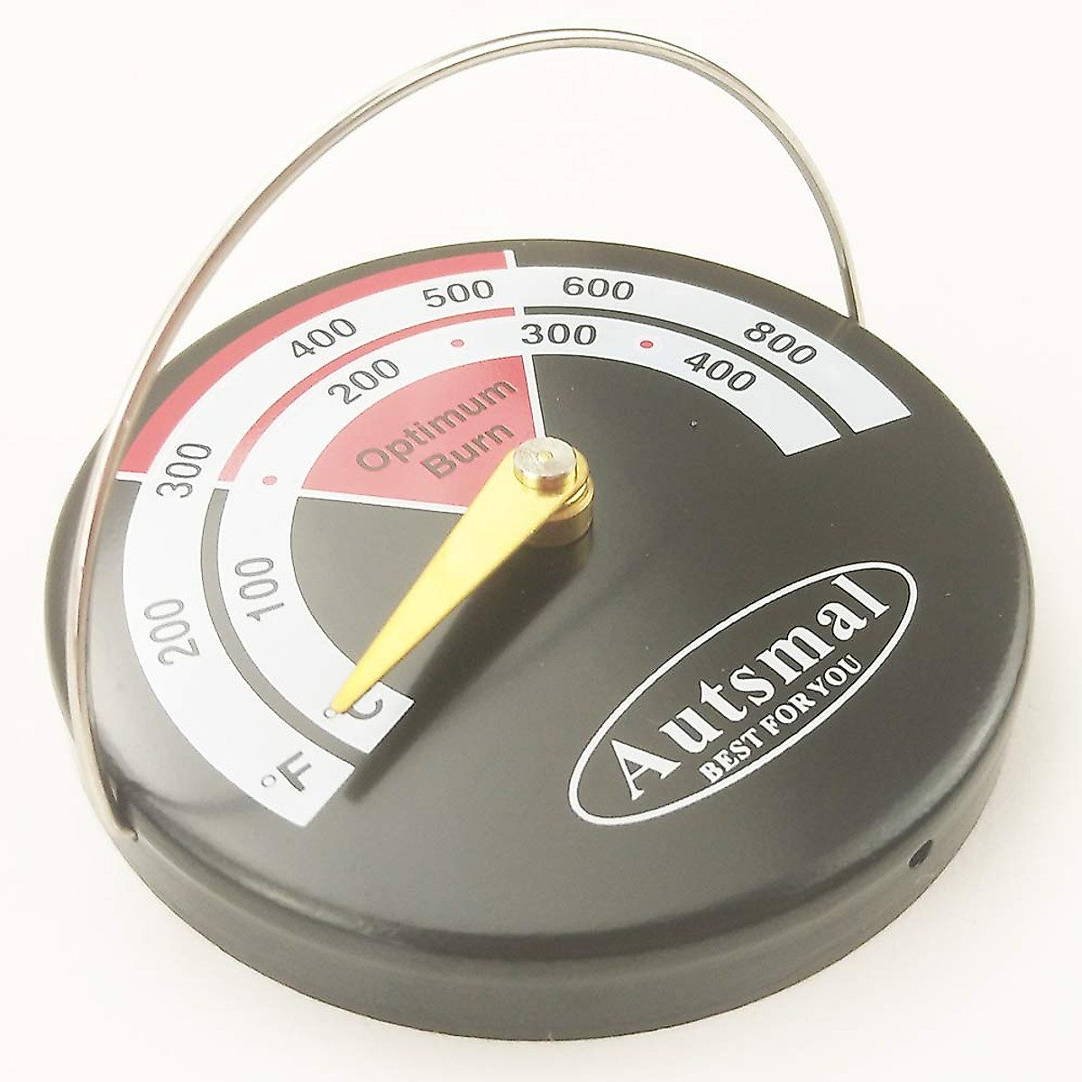 Thermometers Wood Stove Thermometers,Stove Meter Thermometers for Wood Burning Stoves Top,Flues,Stovepipe Thermometer Measures Temperatures on StoveTop,Avoid Stove Fan Damaged by Overheat