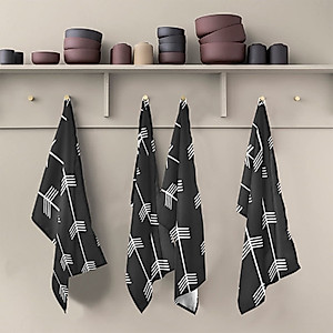 Arrows Print Kitchen Dish Towels Soft Tea Towel Set of 6 Absorbent Dishcloths Hand Towels for Drying Dish Cloths 28" x 18"