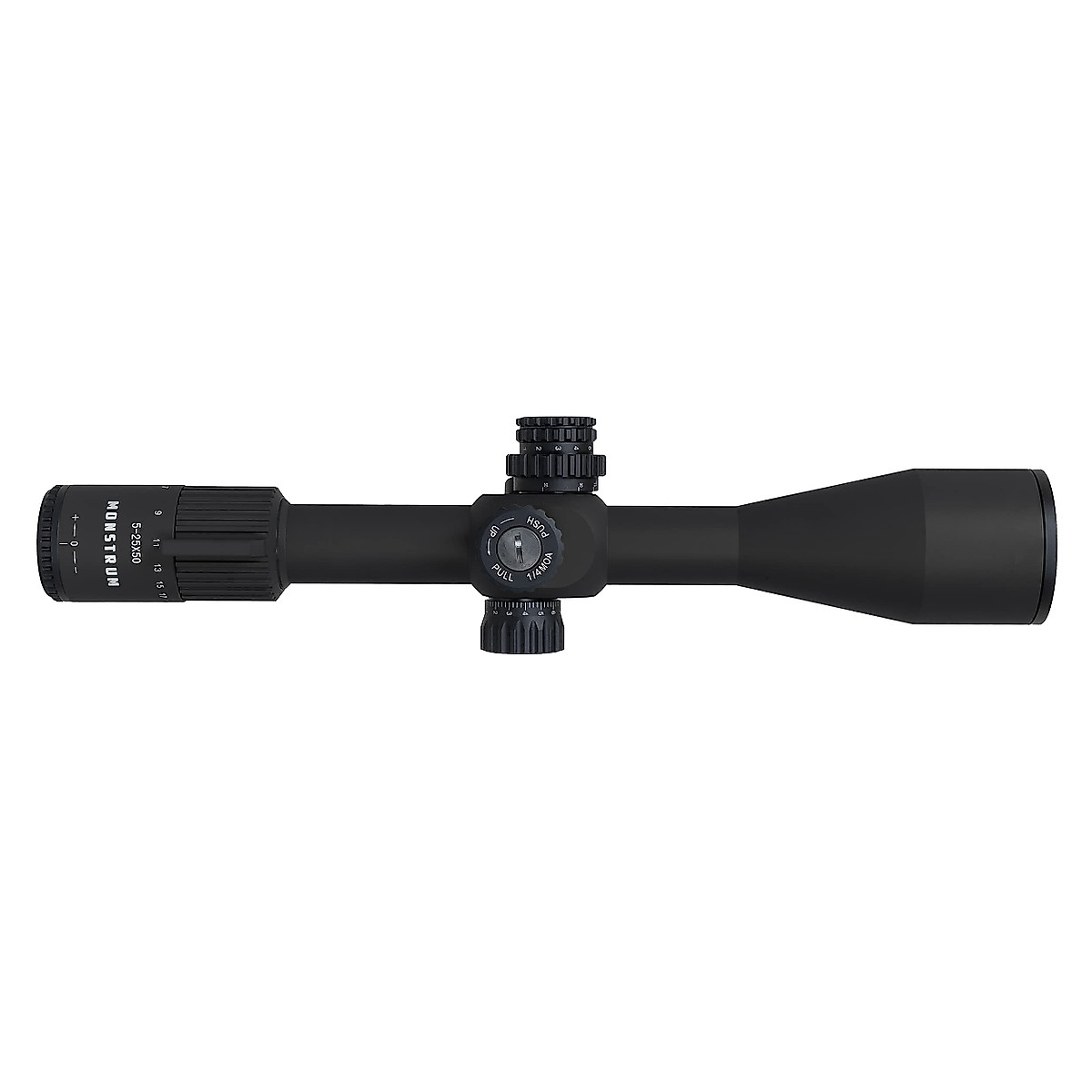 Monstrum G3 5-25x50 First Focal Plane FFP Rifle Scope with Illuminated MOA Reticle | ME308 Extended Series Offset Scope Mount | Bundle