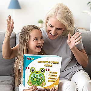 YEEBAY Interactive Whack A Frog Game, Learning, Active, Early Developmental Toy, Fun Gift for Age 3, 4, 5, 6, 7, 8 Years Old Kids, Boys, Girls,2 Hammers Included