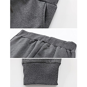 Yeokou Women's Warm Sherpa Lined Athletic Sweatpants Jogger Fleece Pants(X-Large, Grey)