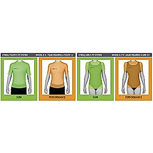 O'NEILL boys Youth Basic Skins 50+ L/S Sun Shirt Rash Guards, Red, 6 US