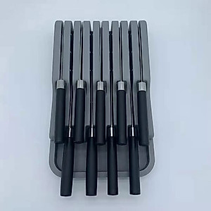 PACKOVE Kitchen Knife Block Drawer Knife Divider Knife Draining Rack Knives Organization Holder Knives Cutter Saver for Home Kitchen Restaurant