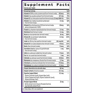 New Chapter Men's Multivitamin 50 plus for Brain, Heart, Digestive, Prostate & Immune Support with 20+ Nutrients + Astaxanthin - Every Man's One Daily 55+, Gentle on The Stomach - 72 ct