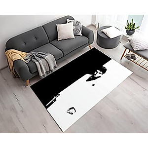 Scarface Rug, Scarface Carpet, Legends Rug, Famous Rug, Movie Star Rug, Custom Rug, Home Decor Rug, Popular Rug, Themed Rug,Art Decor Carpet e284 (4.6x6.56 feet - 140x200 cm)