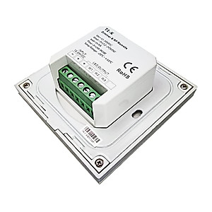 LAZIRO Led Strip Dimmer DC 12-24V Input 4A*3CH 12A Output Single String Dimming Wall Mounted Manual Rotary Knob Led Dimmer T1-K