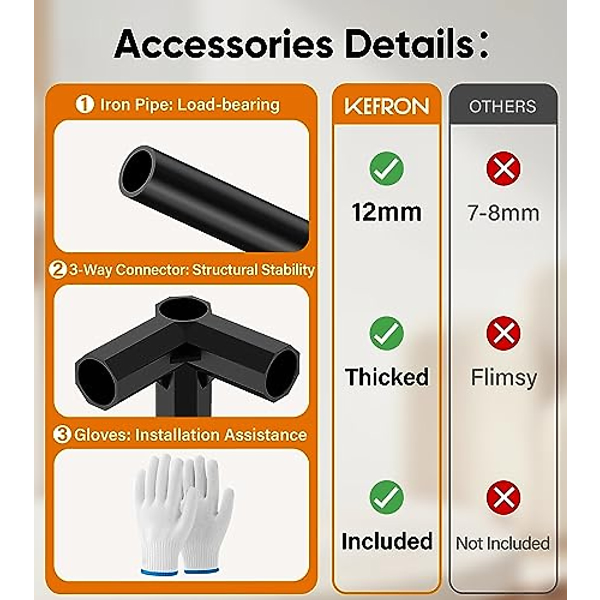 kefron Narrow Shoe Rack Organizer with Oxford Dustproof Cover, 0.13㎡ 10 Tiers 20-22 Pairs Tall Shoe Storage Rack for Closet Enteryway Vertical Shoe Organizer Shell