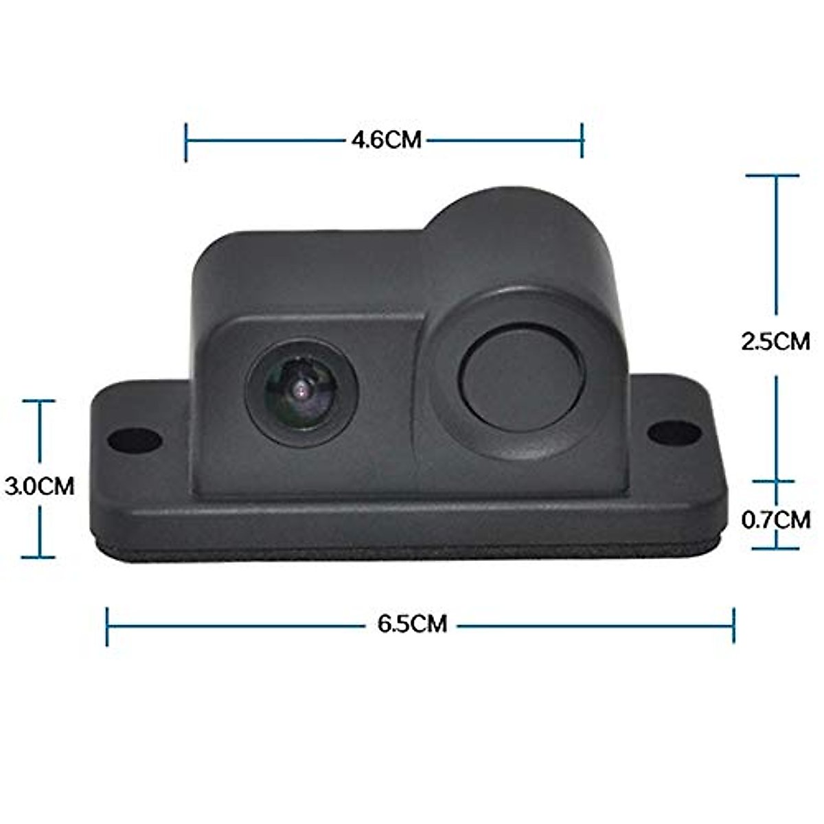 Polarlander Car Rear View Camera 2In1 Design Camera Parking Sensor Kit Auto Reversing Rearview Backup Parking Radar 170 Degree