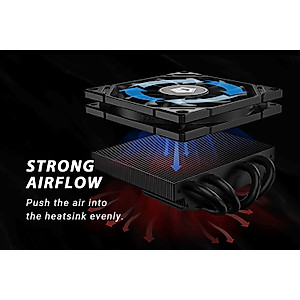 ID-COOLING IS-40X V3 45mm Height Low Profile CPU Cooler 4 Heatpipes CPU Air Cooler with 15mm Thickness Slim Fan Support Intel LGA1700/1200/115X; AMD AM5/AM4 For Desktop