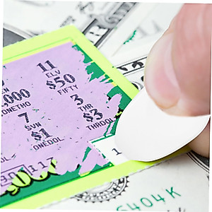 TEHAUX 5pcs Scratch Tickets Scrapers Hanging Craper for Cards Scraper Key Chain Tool Scraper for Pottery Tickets Scraper Keychain Cards Scraper Lucky Stock Plastic