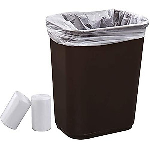 Small Trash Bags 3 Gallon Garbage Bags (440 Count) Bathroom Garbage Bags Clear Plastic Wastebasket Trash Can Liners Fits 2 Gallon 4 Gallon for Home and Office Bins (440 Bags)