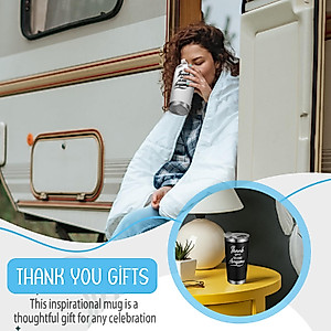 Yinkin Employee Appreciation Gifts 20 oz Thank You for Being Awesome Tumbler with Keychain for Women Men Christmas Nurse Teacher Coworkers Gifts (Multicolor,12 Set)