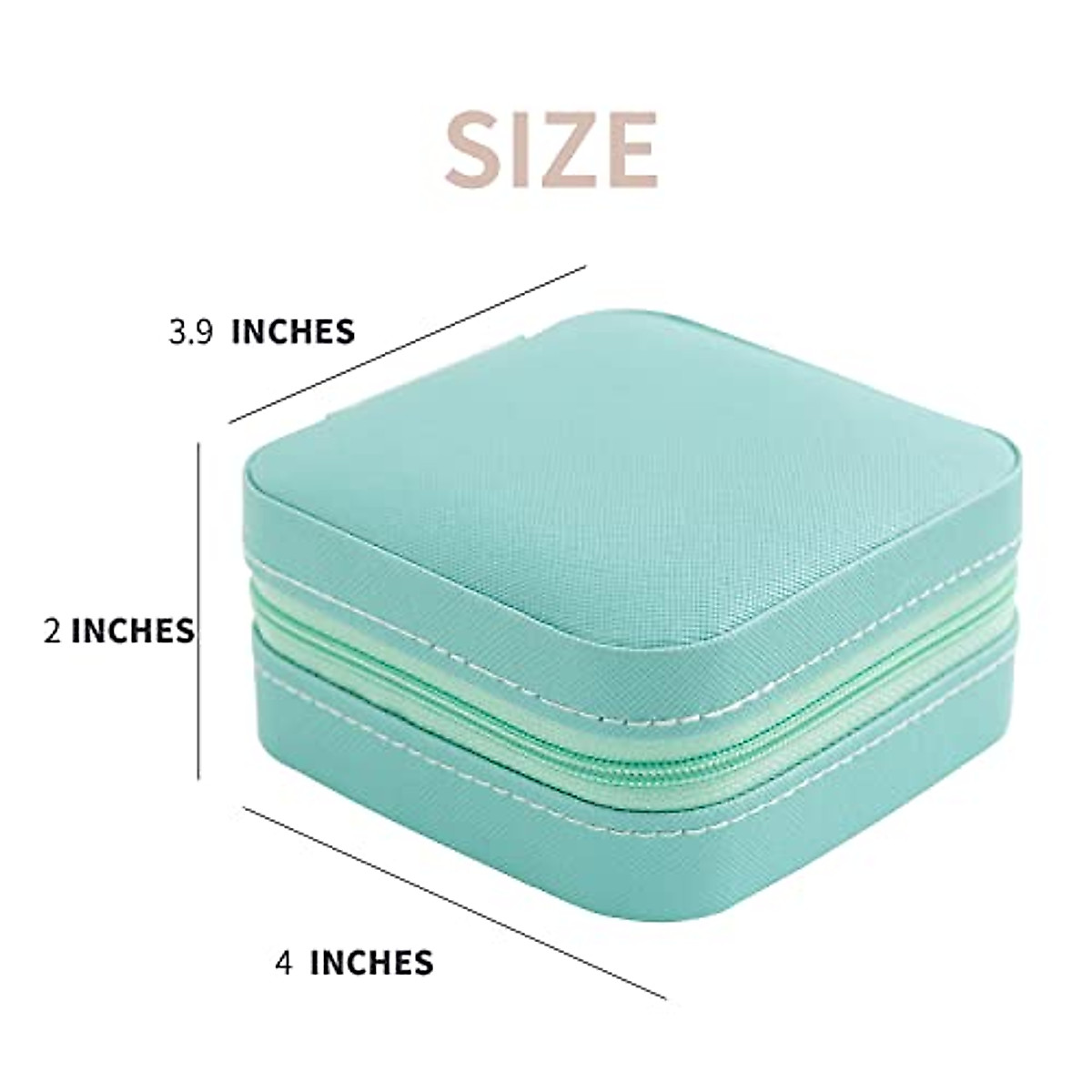 KElofoN Travel jewelry Organizer Travel jewelry case Travel Jewelry box Small Jewelry Organizer Box for Girls Women（blue）