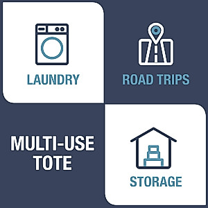 CleverMade Collapsible Laundry Caddy, Black/Charcoal 2PK - 64L (17 Gal) Large Foldable Laundry Basket with Sturdy Pop-Up Wire Frame and Long Carry Handles - Space-Saving, Collapsible Laundry Basket