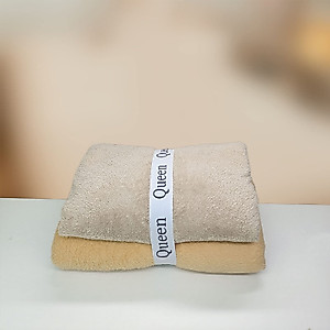 Yermivie 4 Pieces Bed Sheet Organizer Bands, Sheet Organizers and Storage Label Bands, Sheet Label for Bedding, Sheets Organizer for Closet,Sheet Keepers Linen Labels Bedding Bands (4Pcs Queen)