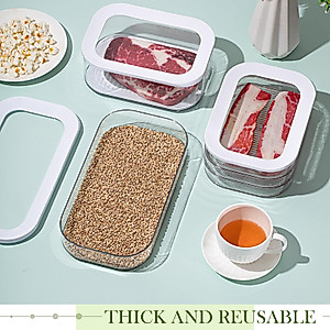 Tioncy 3 Pcs Deli Meat Container for Fridge Bacon Container for Refrigerator Stackable Food Storage Boxes with Lid Cheese Keeper Box for Fridge Airtight Deli Holder Organizer for Turkey Pantry Lunch