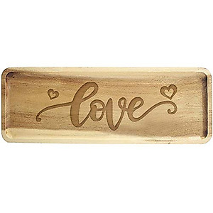 FOUR ORANGUTANS Love Acacia Wood Serving Platter, Gift for Friend, Family, Lover, Food Holder, BBQ, Party, Buffet Gifts