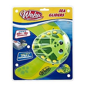 WAHU Sea Gliders Turtle - Underwater Pool Toy Glides Up to 60 Feet - Self-Propelled Jet with Adjustable Fins to Spiral and Boomerang