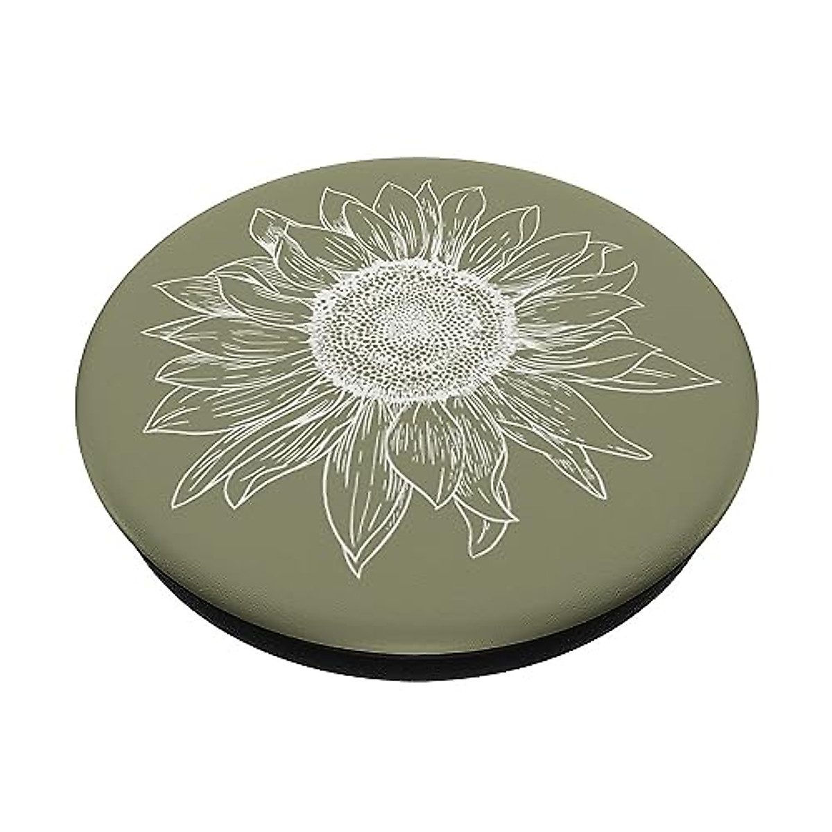 Abstract Pastel Boho Sunflower Minimalistic Line Art PopSockets Standard PopGrip