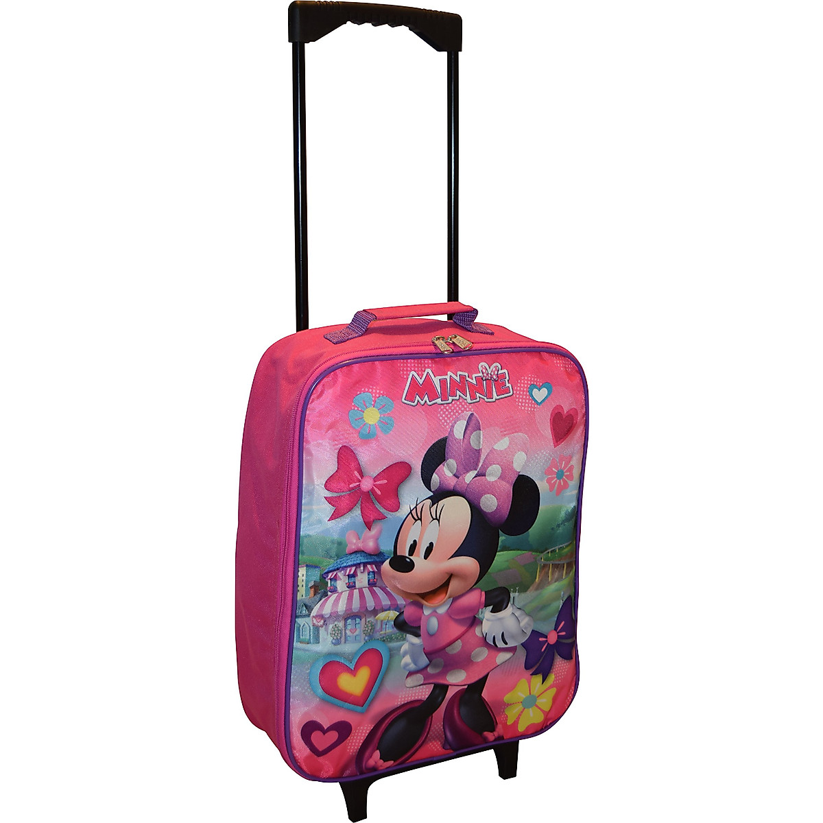 Minnie Mouse Disney 15" Collapsible Wheeled Pilot Case - Rolling Luggage