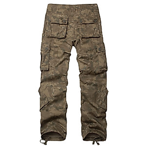 Match Men's Military Camouflage Wild Cargo Pants (44,Dark Forest camo)