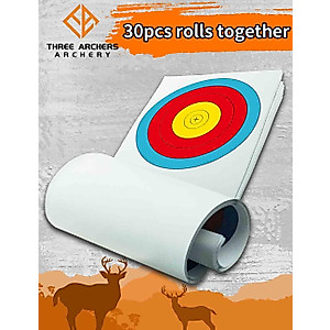 THREE ARCHERS Archery Vertical 30pcs 3 Spot Targets Recurve Bow Targets World Cup Archery Targets