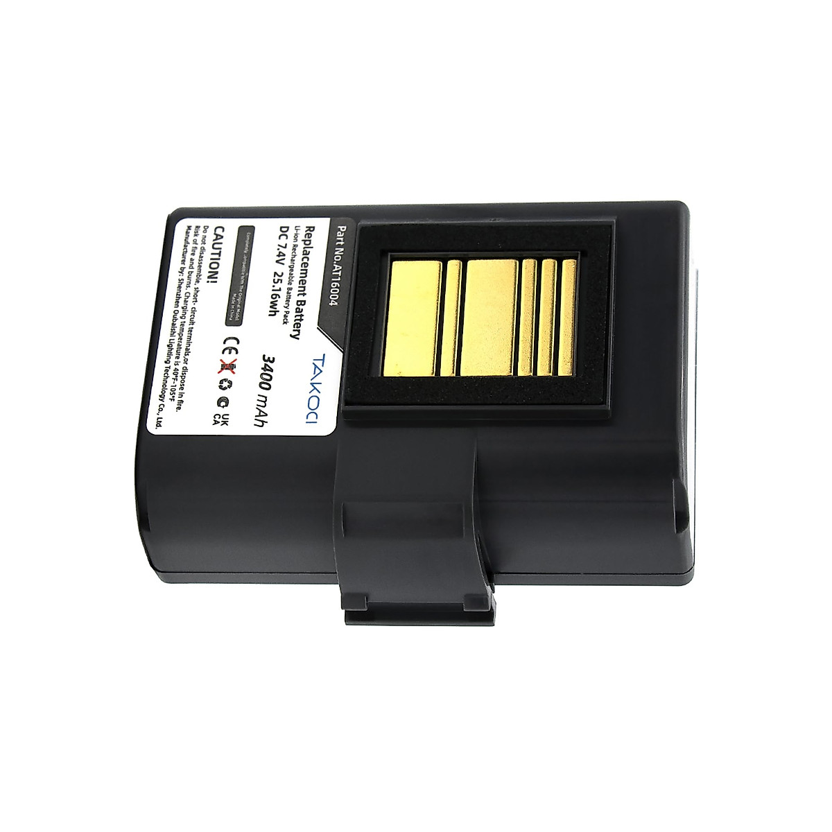 GIKYSUIZ 2-Pack 3400mAh Replacement Battery for Zebra ZQ610 ZQ520 QLN220 QLN320 ZQ500 ZQ620 ZR628 ZR658 ZR668 Printer, fits Part Number BTRY-MPP-34MA1-01 P1023901 P1031365-025