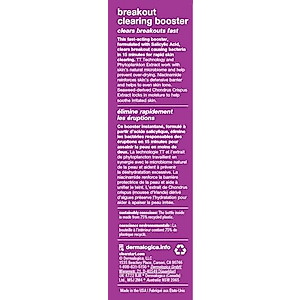 Dermalogica Clear Start Breakout Clearing Booster (1 Fl Oz) Acne Spot Treatment with Salicylic Acid - Clears Breakouts & Locks in Moisture To Soothe Irritation