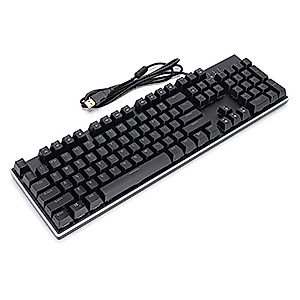 Gaming Keyboard, USB 104 Keys RGB Backlight Effects Led Keyboard Mechanical, Ergonomic Keycap Design, Computer Accessories, for Win 2000/XP/7/8/10.