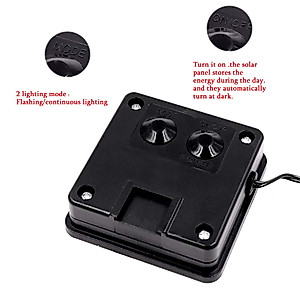 XUNATA 16ft Solar String Lights, Flexible Waterproof 20 LEDs White Ball Lights for Indoor Outdoor Home Patio Lawn Garden Party Holiday Decorations(Warm White)