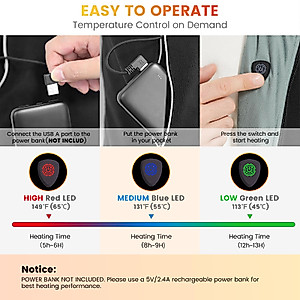 ISOPHO Heated Vest for Men and Women – Lightweight Fleece Electric Heated Jacket with USB Charging for 8 Hours Heating for Outdoor Work & Fishing (No Battery Included)