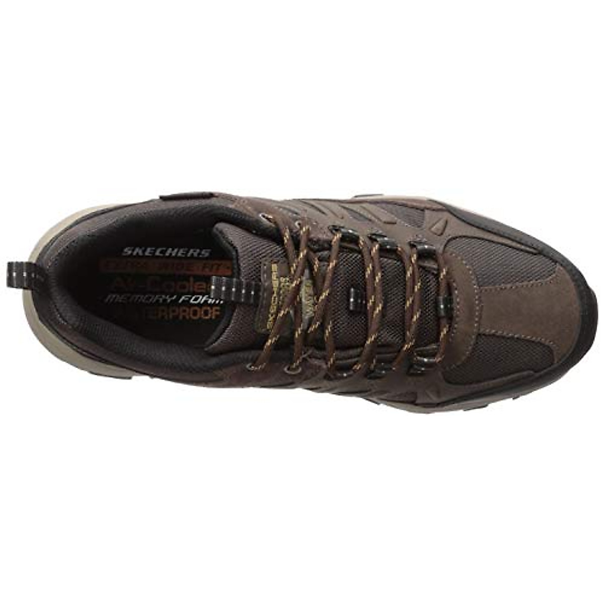 Skechers Men's Selmen-Enago Trail Oxford Hiking Shoe, Chocolate, 13 Extra Wide US